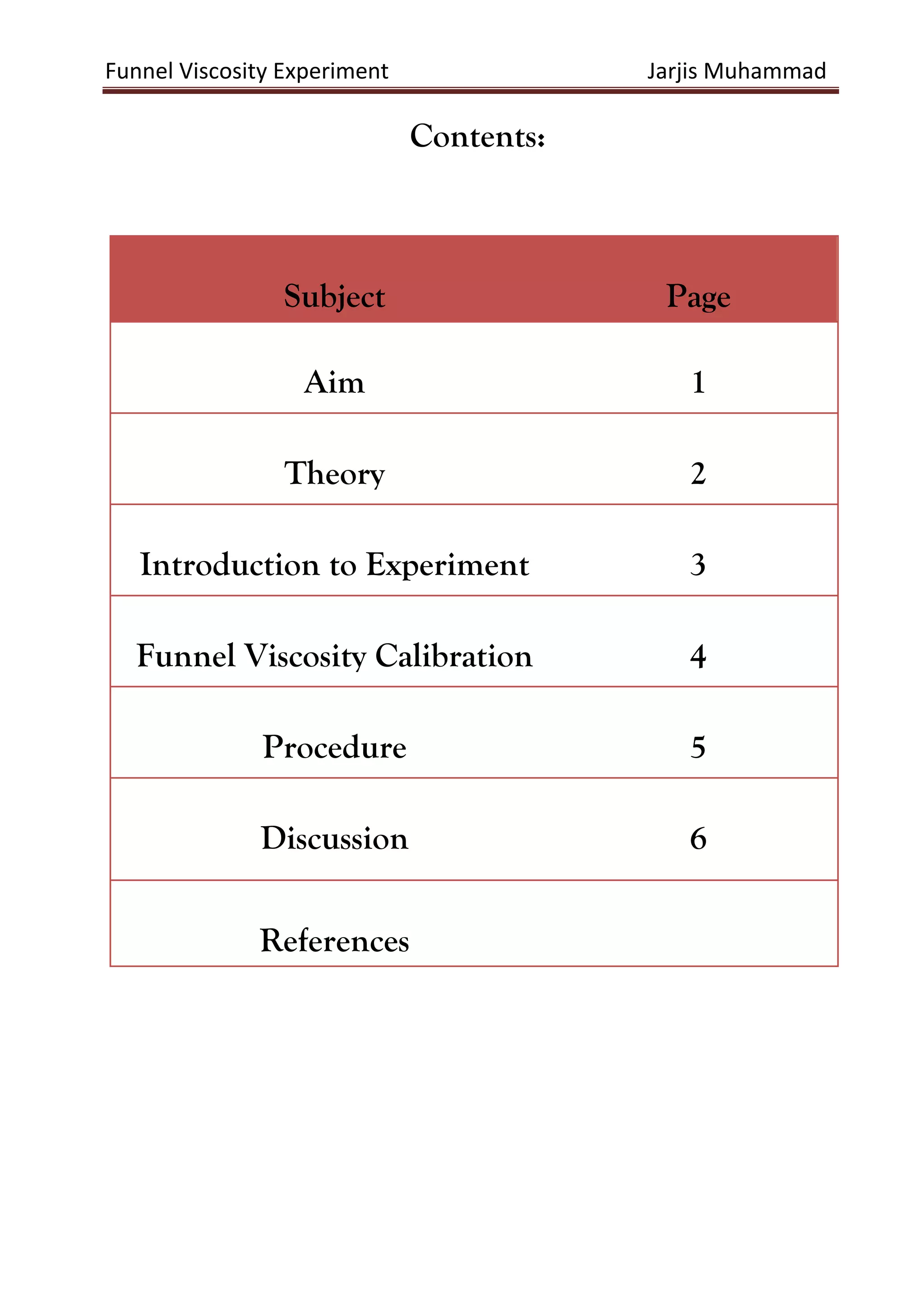 Funnel Viscosity (Marsh Funnel) Exp. | PDF