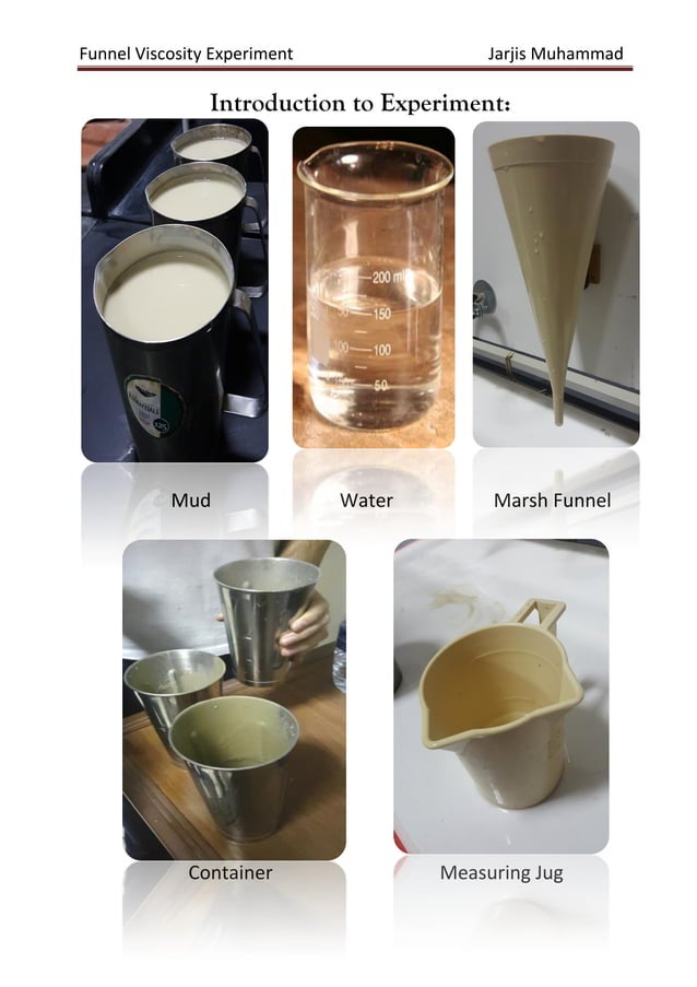 Funnel Viscosity (Marsh Funnel) Exp. | PDF | Physics | Science