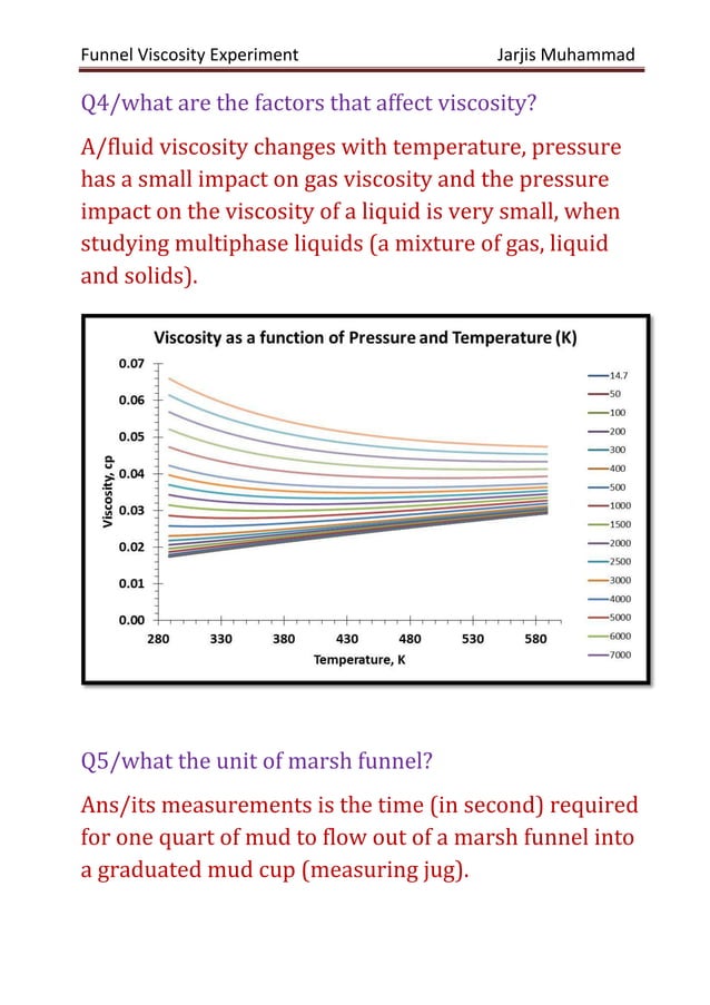 Funnel Viscosity (Marsh Funnel) Exp. | PDF | Physics | Science