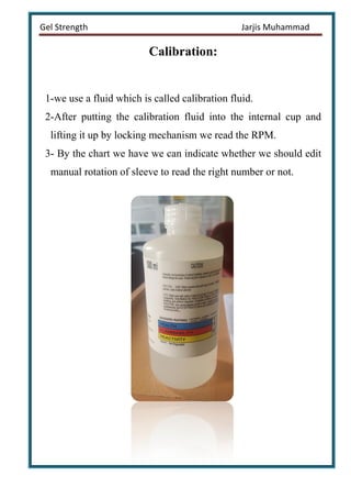 Gel Strength Exp. Drilling Engineering, Mud Lab, Exp. | PDF