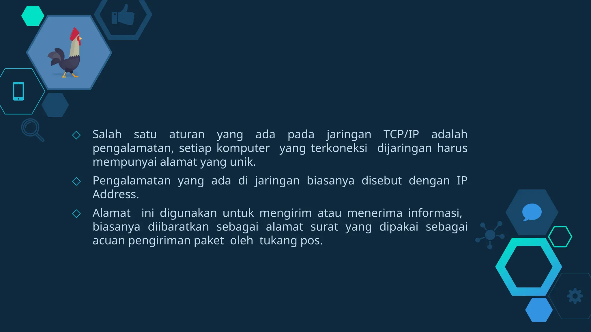 jarkom pengenalan IP Addres materi kuliah jaringan komputer | PPTX