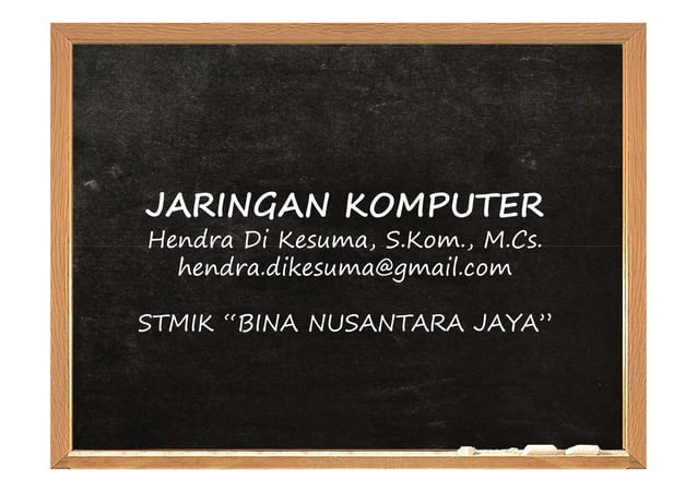 Jarkom pertemuan 2 | PPT