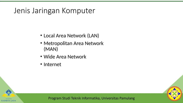 Pengantar dan Pengenalan Jaringan Komputer | PPT