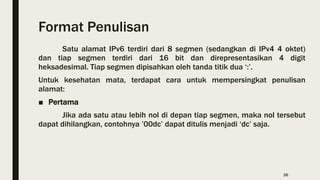 Subnetting IPv4 dan IPv6 | PPTX