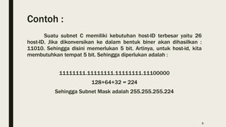 Subnetting IPv4 dan IPv6 | PPTX
