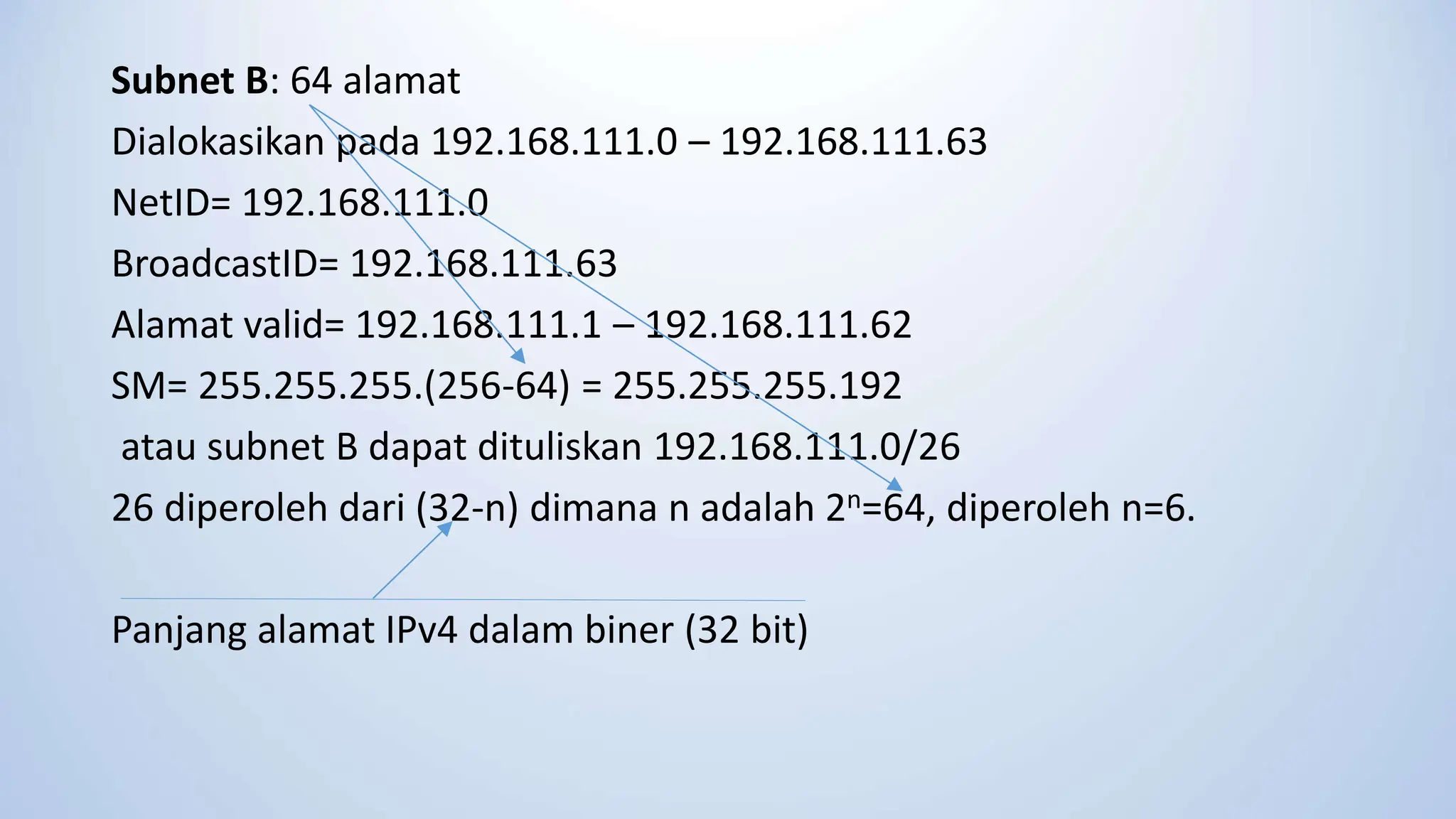 Jarkom Subnetting 2 untuk kegiatan ppg.ppt