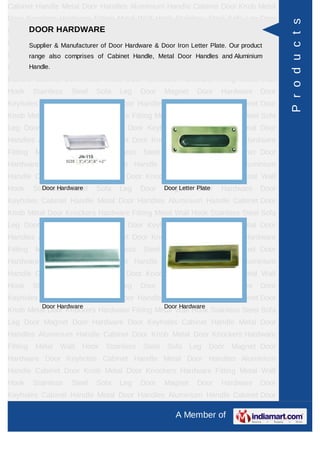 Jay Time Industries, Cabinet Handle, Rajkot | PDF