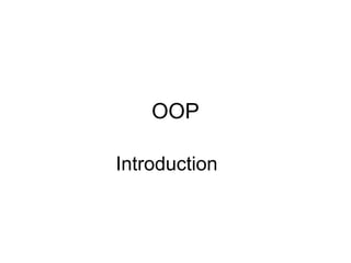 oops | PPT | Programming Languages | Computing
