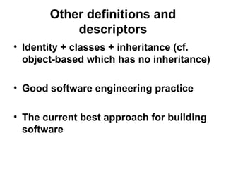 oops | PPT | Programming Languages | Computing