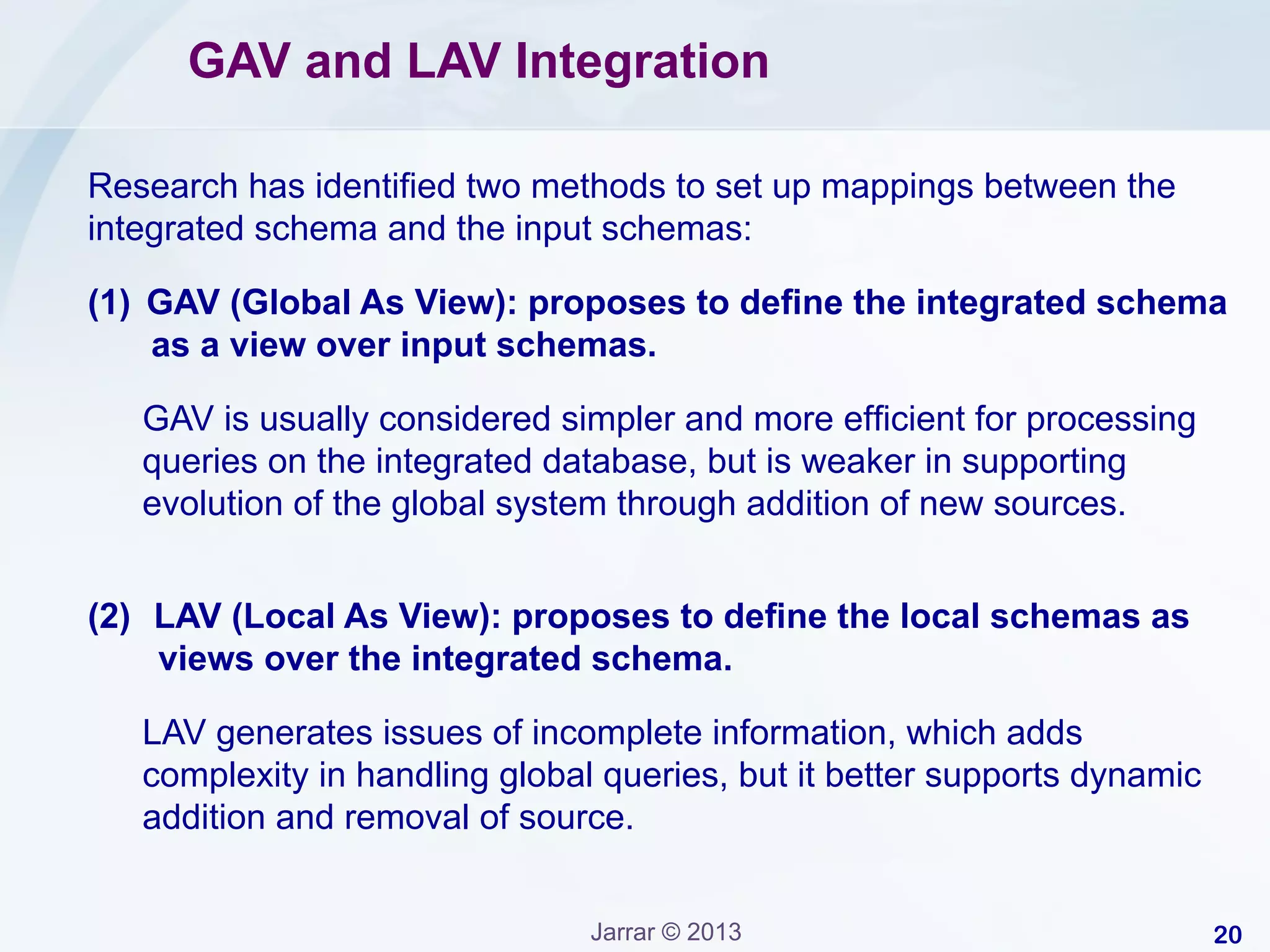 Jarrar: Data Schema Integration | PDF
