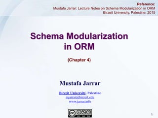 Schema Modularization in ORM | PPTX