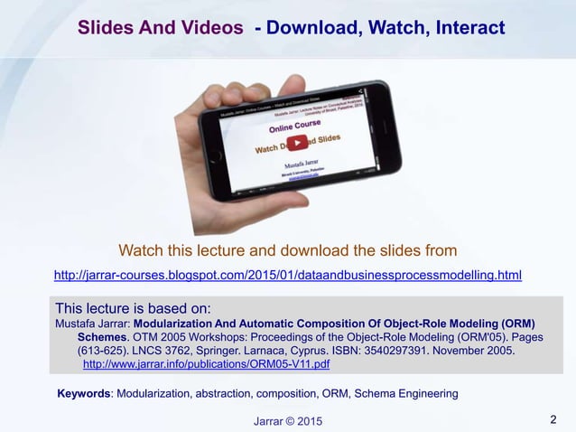 Schema Modularization in ORM | PPTX