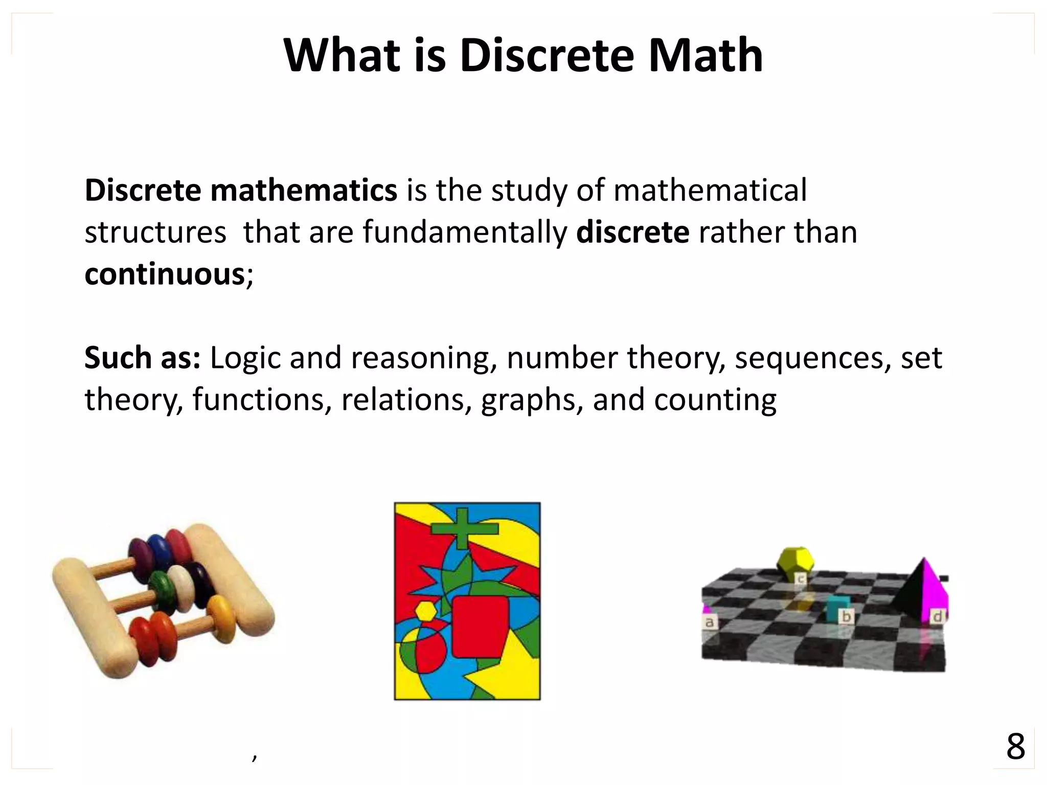 Discrete Mathematics Course Outline | PPT