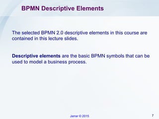 Jarrar farraj.lecturenotes.bpmn descriptiveconstructs | PPT