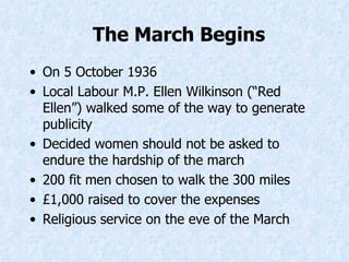 Jarrow march 1936 | PPT