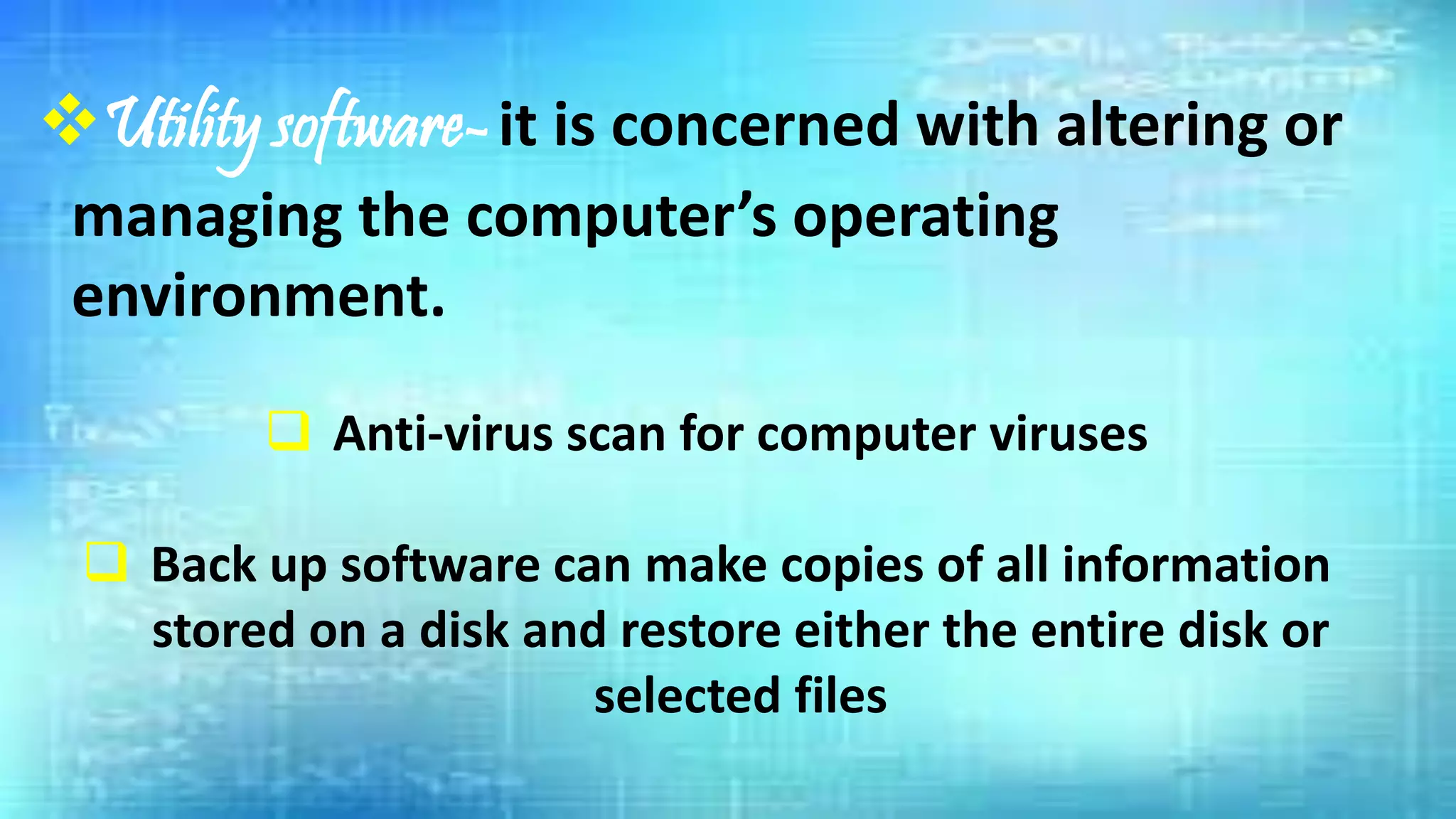 lesson 14 Software- paupautoniikent | PPTX | Operating Systems | Computer Software and Applications