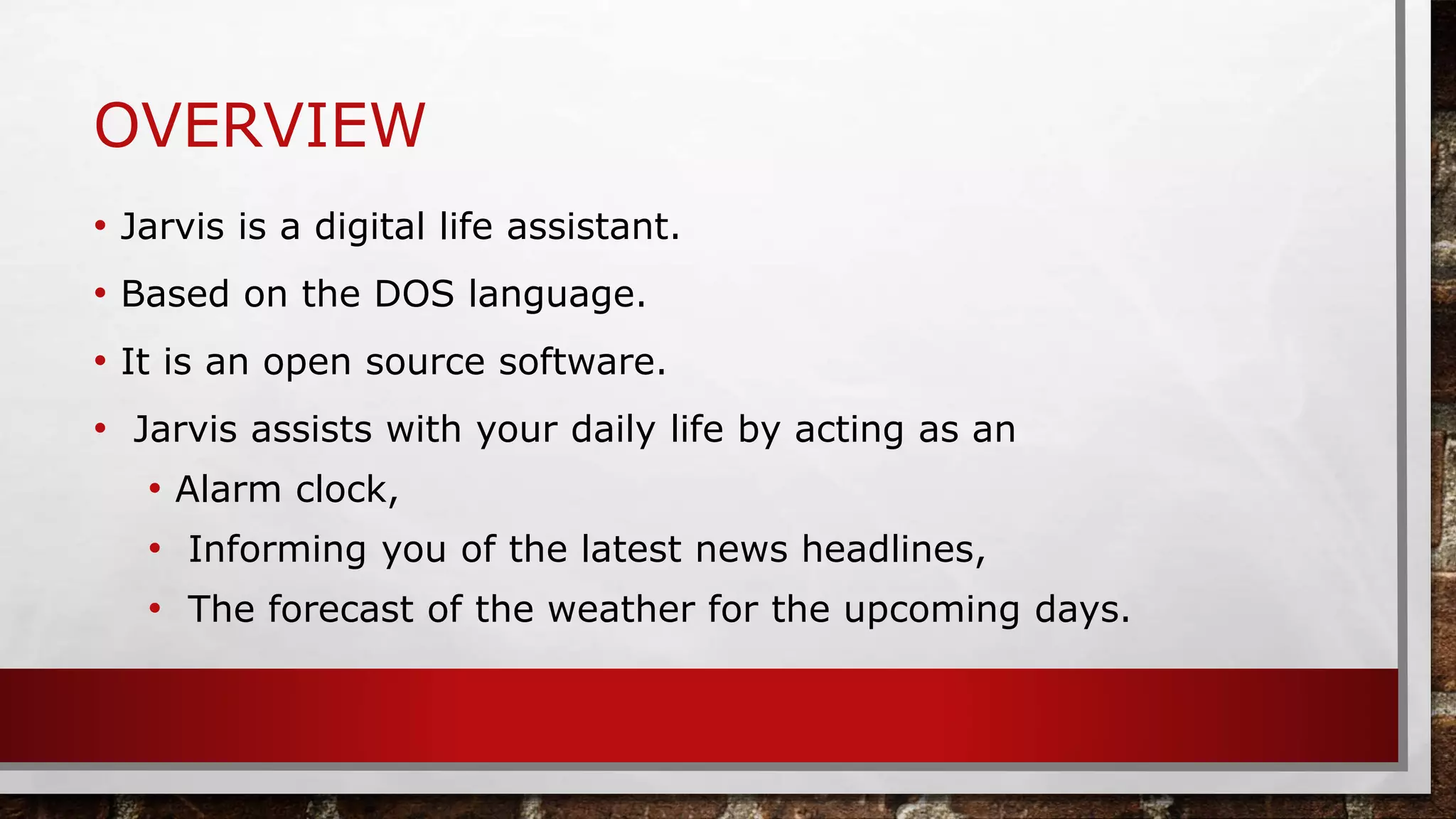 Jarvis | PPTX