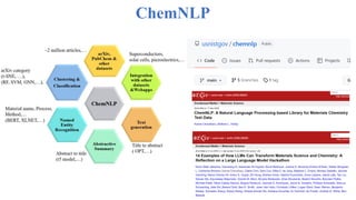 ChemNLP: A Natural Language Processing based Library for Materials ...