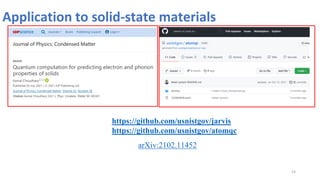 Quantum Computation for Predicting Electron and Phonon Properties of Solids | PDF