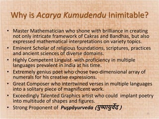 "Introduction to Siribhūvalaya" - Talk at Jain Academy of Scholars | PPTX