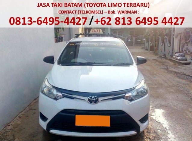 Taxi From Batam Centre to Nongsa, (+62) 813-6495-4427 (Telkomsel)