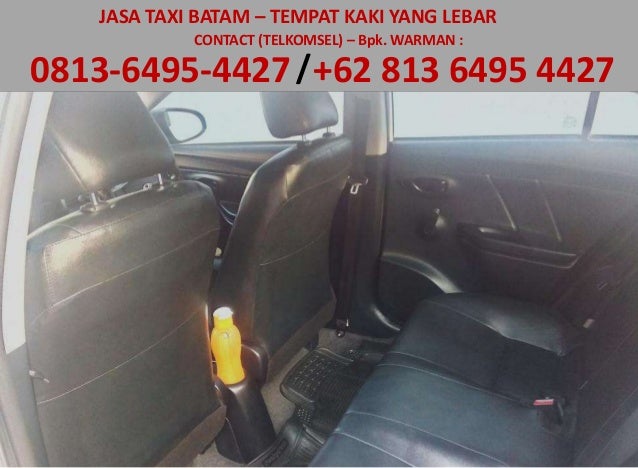 Taxi From Batam Centre to Nongsa, (+62) 813-6495-4427 (Telkomsel)