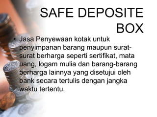 Jasa bank lainnya | PPTX