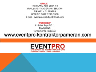 JASA PEMBUATAN BOOTH PAMERAN | PPT