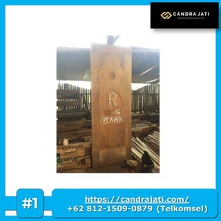jasa buat pintu minimalis kayu jati | JATI BLORA - CANDRAJATI.com | PPTX