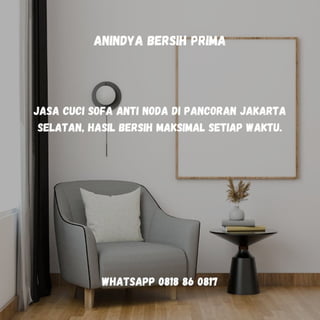 Jasa Cuci Sofa Anti Noda di daerah Pancoran Jakarta Selatan | PDF