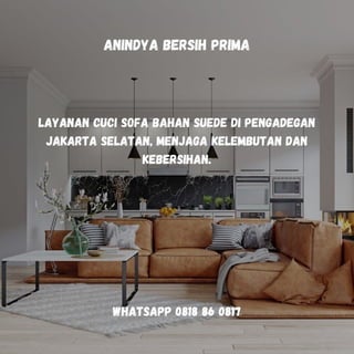Jasa Cuci Sofa Bahan Suede di daerah Pengadegan Jakarta Selatan | PDF