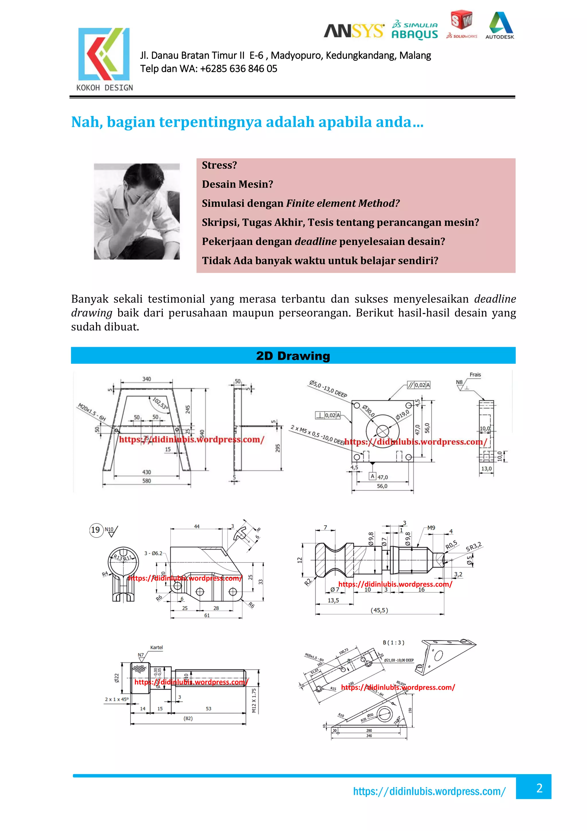Jasa desain mesin, simulasi dan animasi autodesk inventor, solidwork ...