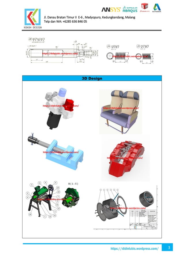 Jasa desain mesin, simulasi dan animasi autodesk inventor, solidwork ...