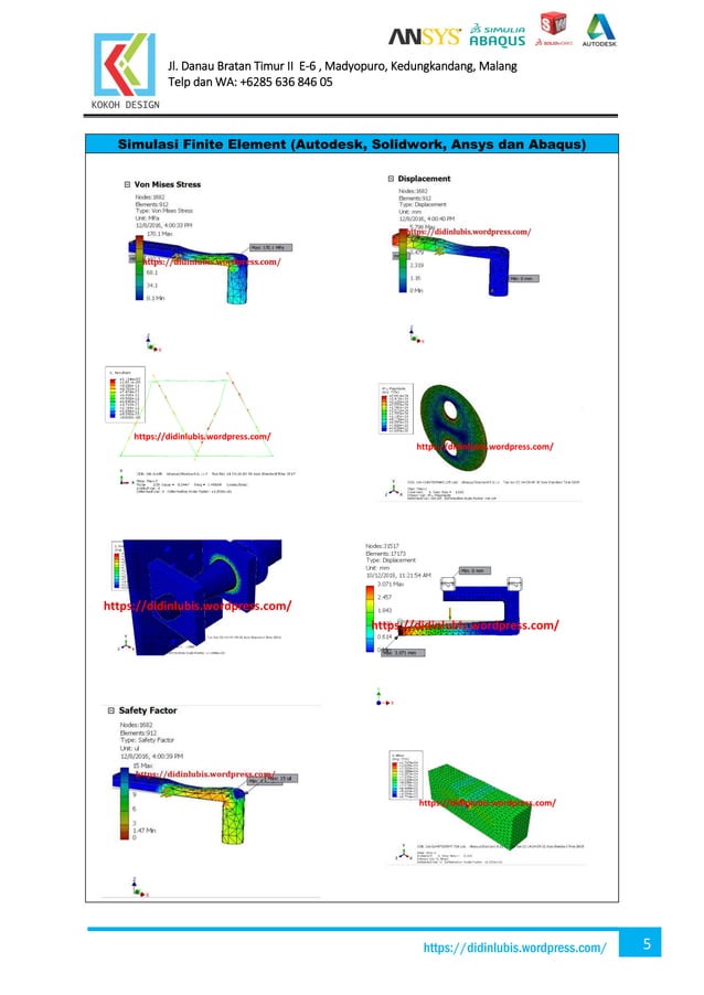 Jasa desain mesin, simulasi dan animasi autodesk inventor, solidwork ...