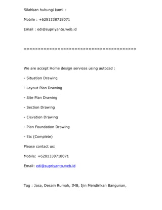 Jasa desain rumah lombok home designer architect lombok | PDF