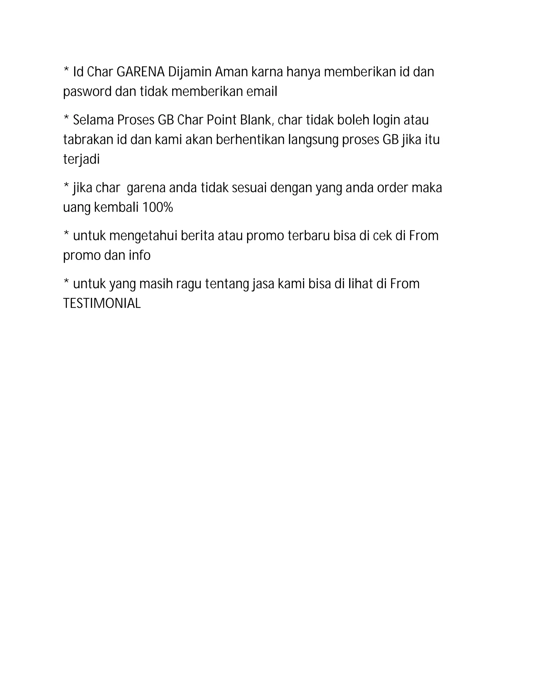 Jasa gb point blank abs | PDF