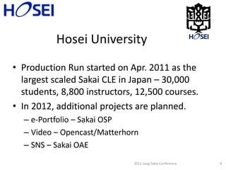 Ja sakai update_sakai_conference_2012 | PDF | Computer Software and ...
