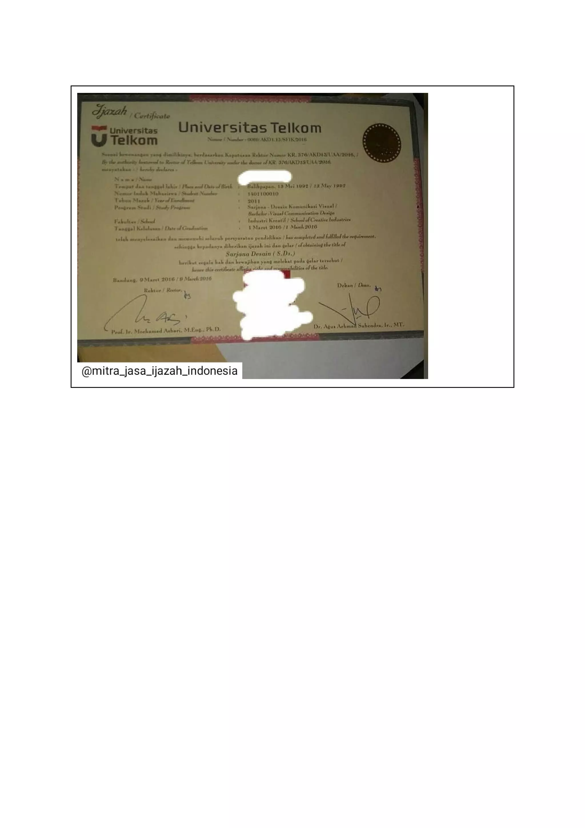 Jasa pembuatan ijazah | PDF