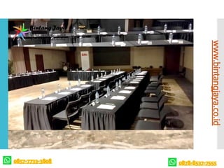 Sewa Meja Cover Hitam Setting Panjang Jakarta | PDF