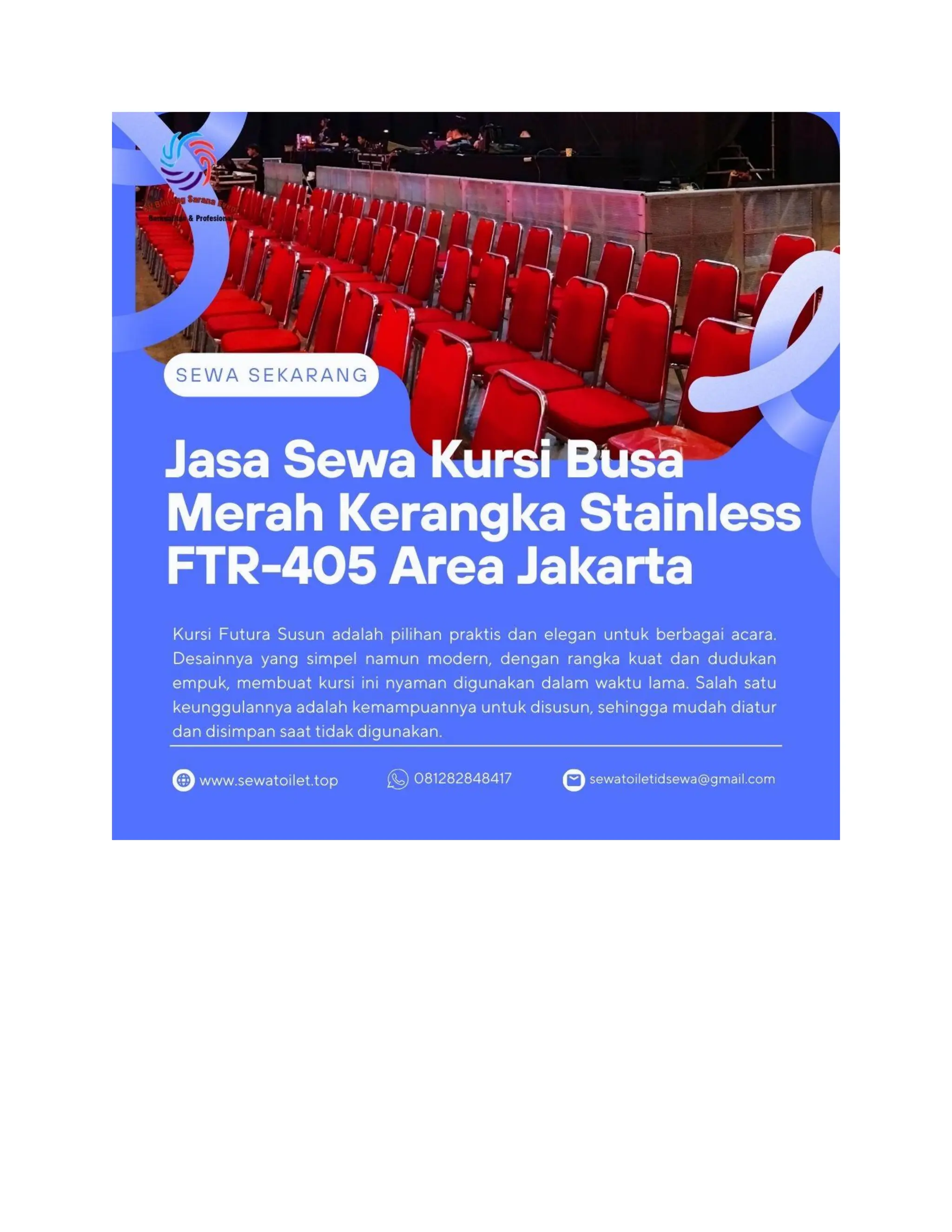 Jasa Sewa Kursi Busa Merah Kerangka Stainless FTR-405 Area Jakarta.pdf