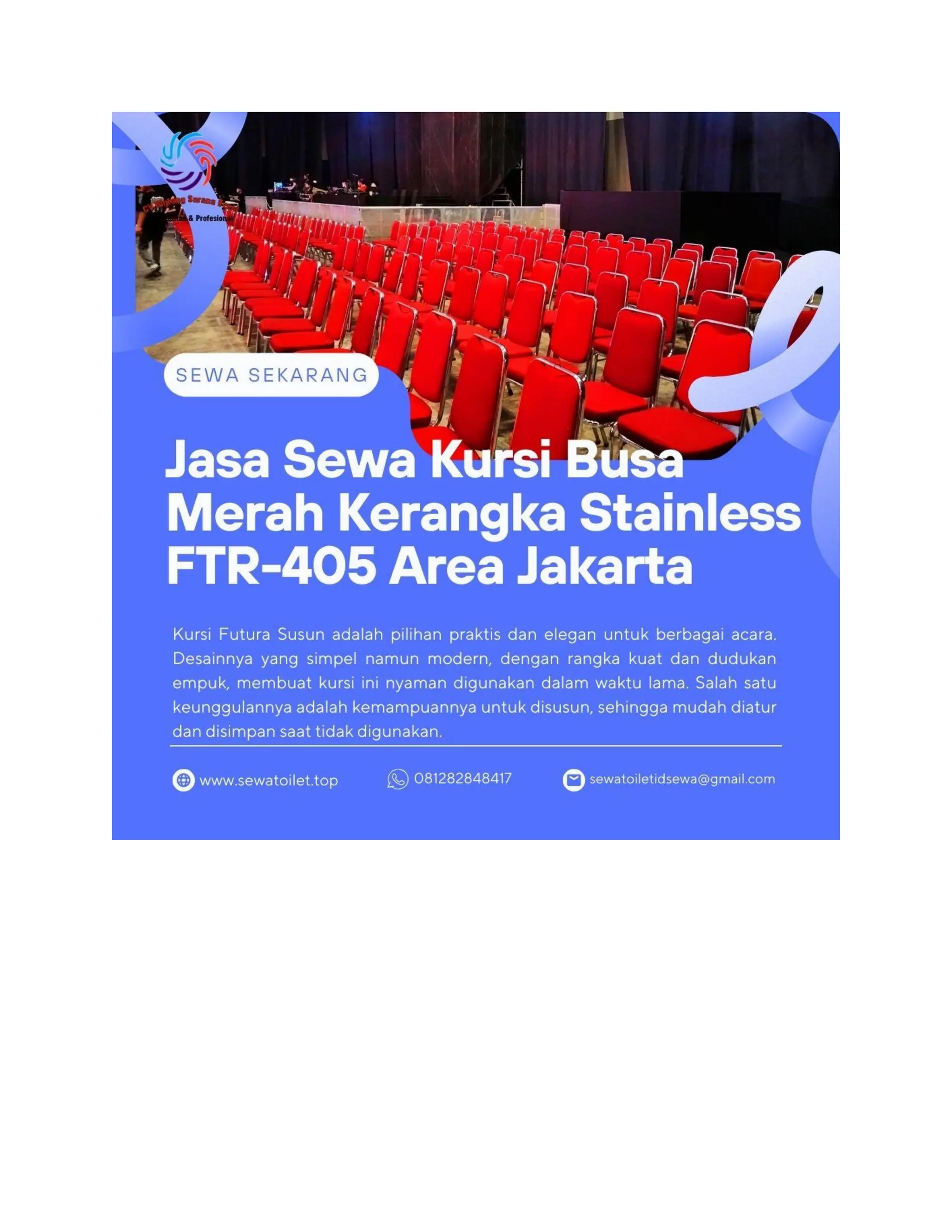 Jasa Sewa Kursi Busa Merah Kerangka Stainless FTR-405 Area Jakarta.pdf