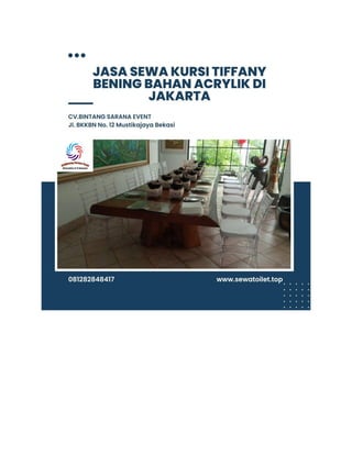 Jasa Sewa Kursi Tiffany Bening Bahan Acrylik Di Jakarta.pdf