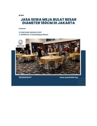 Jasa Sewa Meja Bulat Besar Diameter 180cm di Jakarta.pdf