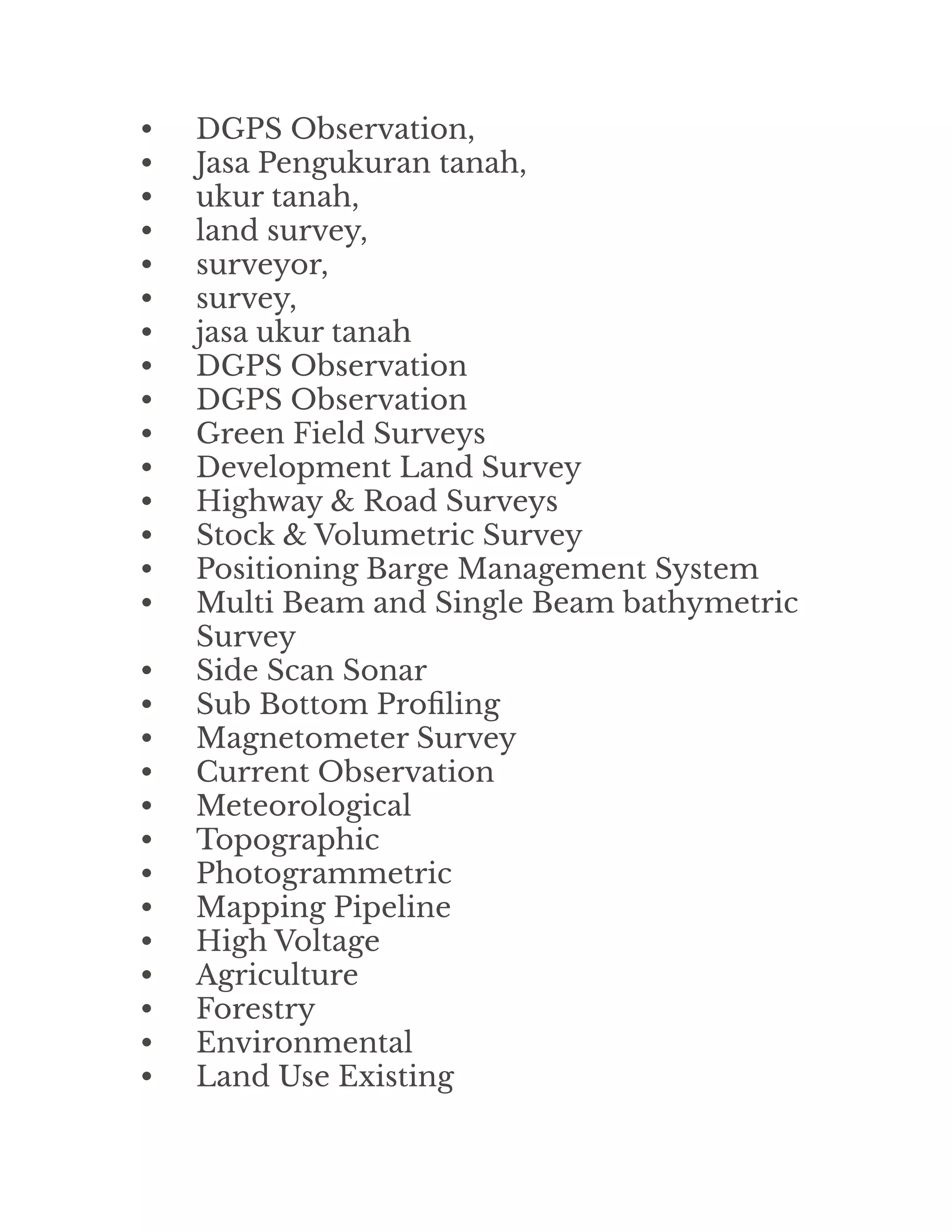 Jasa surveyor pemetaan topografi topographic mapping construction ...