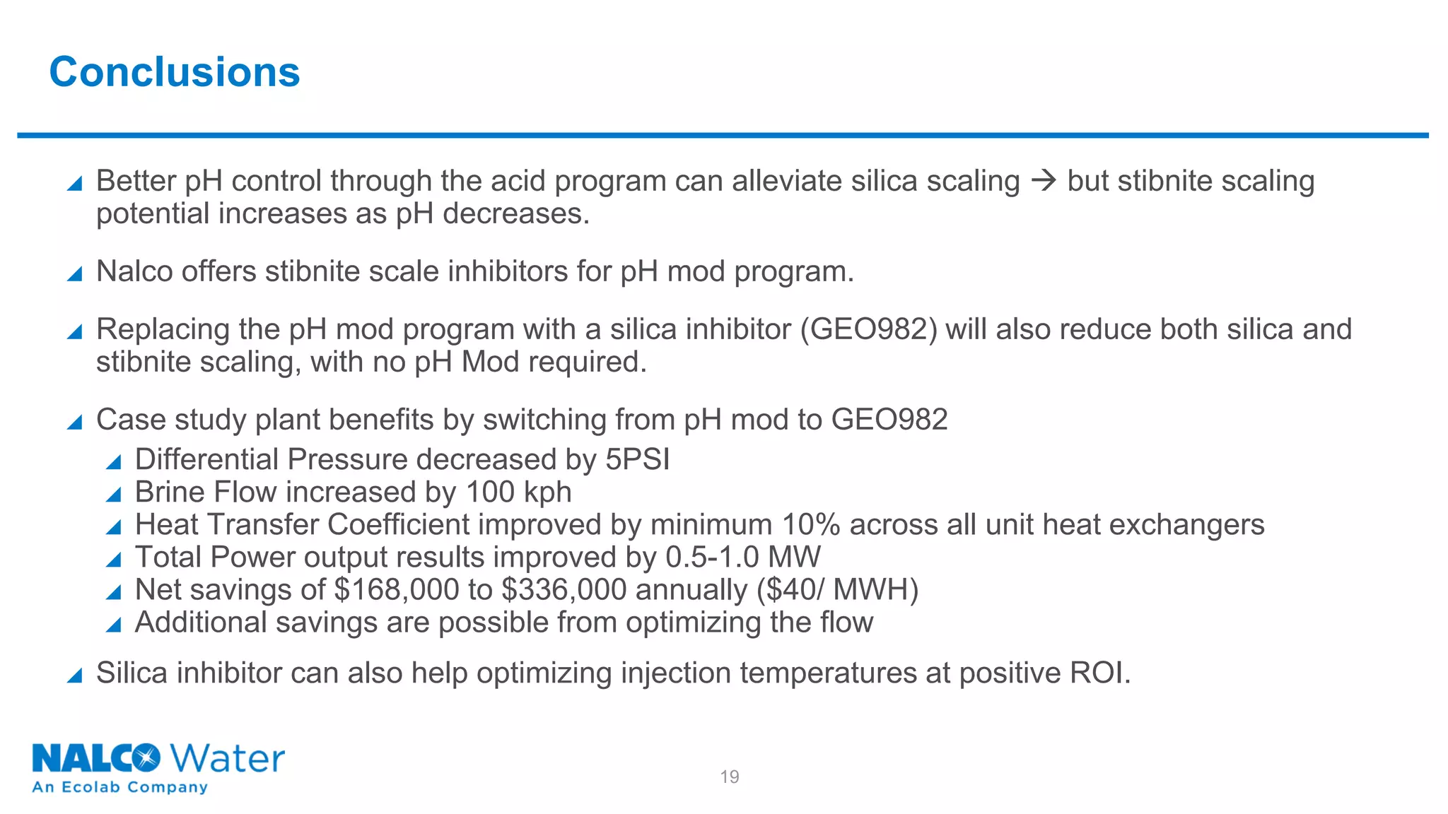 C2 - Managing Silica Deposits in Geothermal: Pros & Cons of pH Mod vs ...
