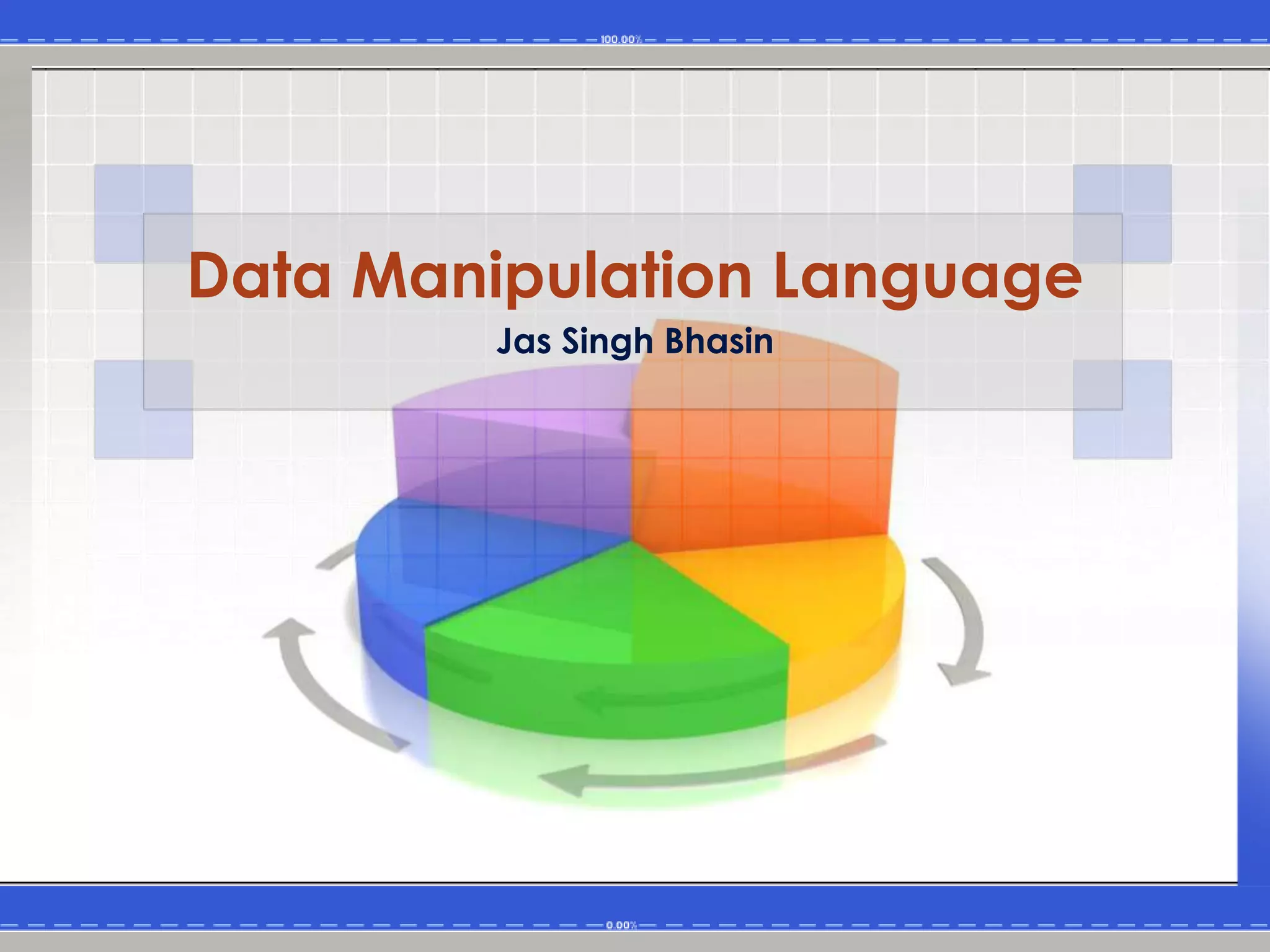 Data Manipulation Language Pptx Databases Computer Software And Applications