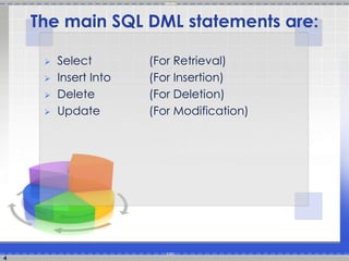 Data Manipulation Language | PPTX