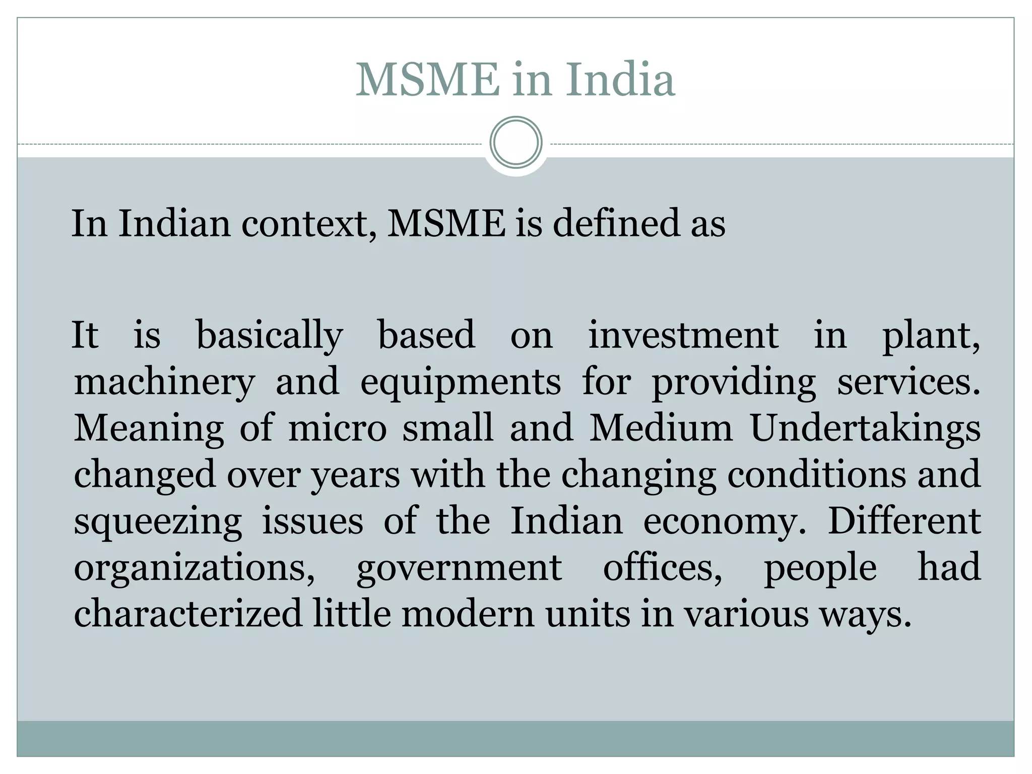 MSME | PPTX