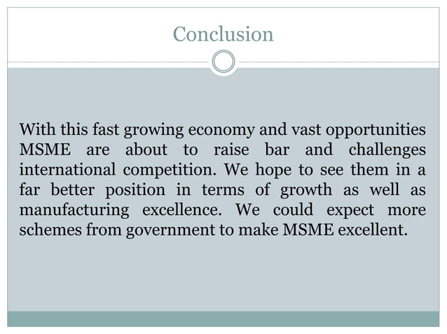 MSME | PPTX | Small and Medium-sized Business | Business