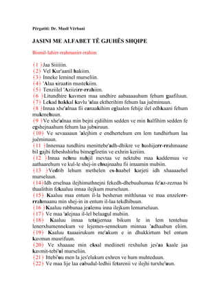JASINI ME ALFABET TË GJUHËS SHQIPE | DOC